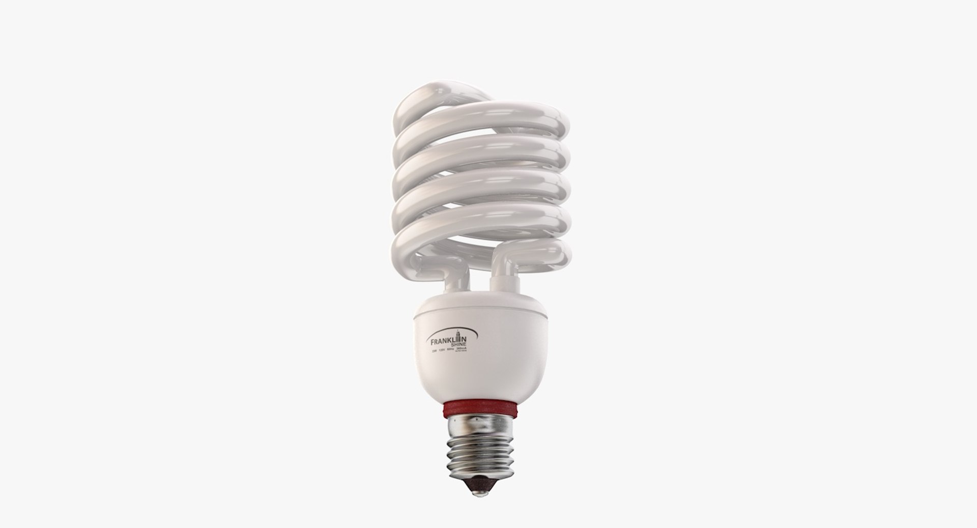 3d Model Fluorescent Light Bulb