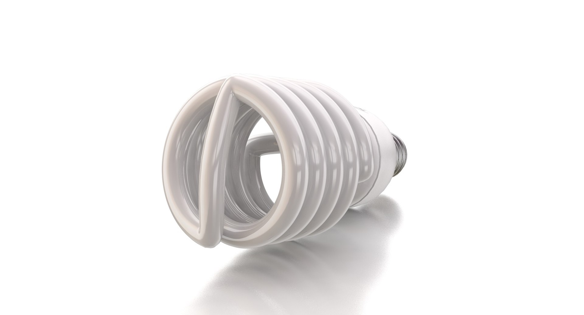 3d Model Fluorescent Light Bulb