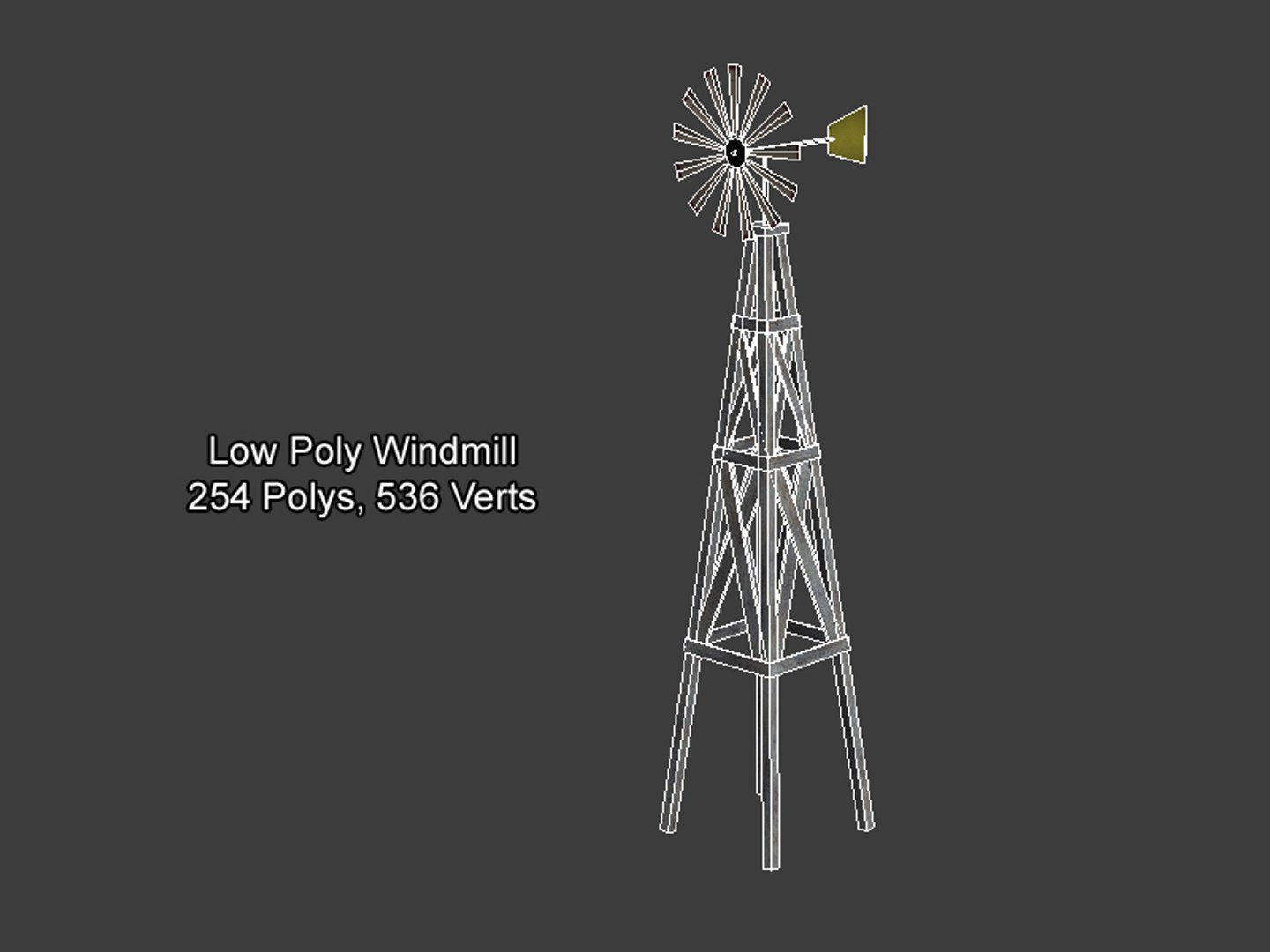 farm windmill 3d model