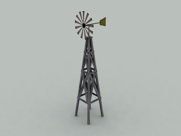 farm windmill 3d model