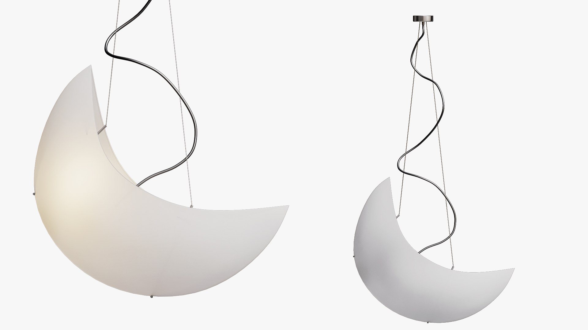 Moon Pendant Light 3D Model - TurboSquid 1945092