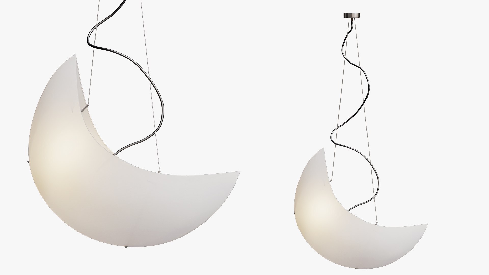 Moon Pendant Light 3D Model - TurboSquid 1945092