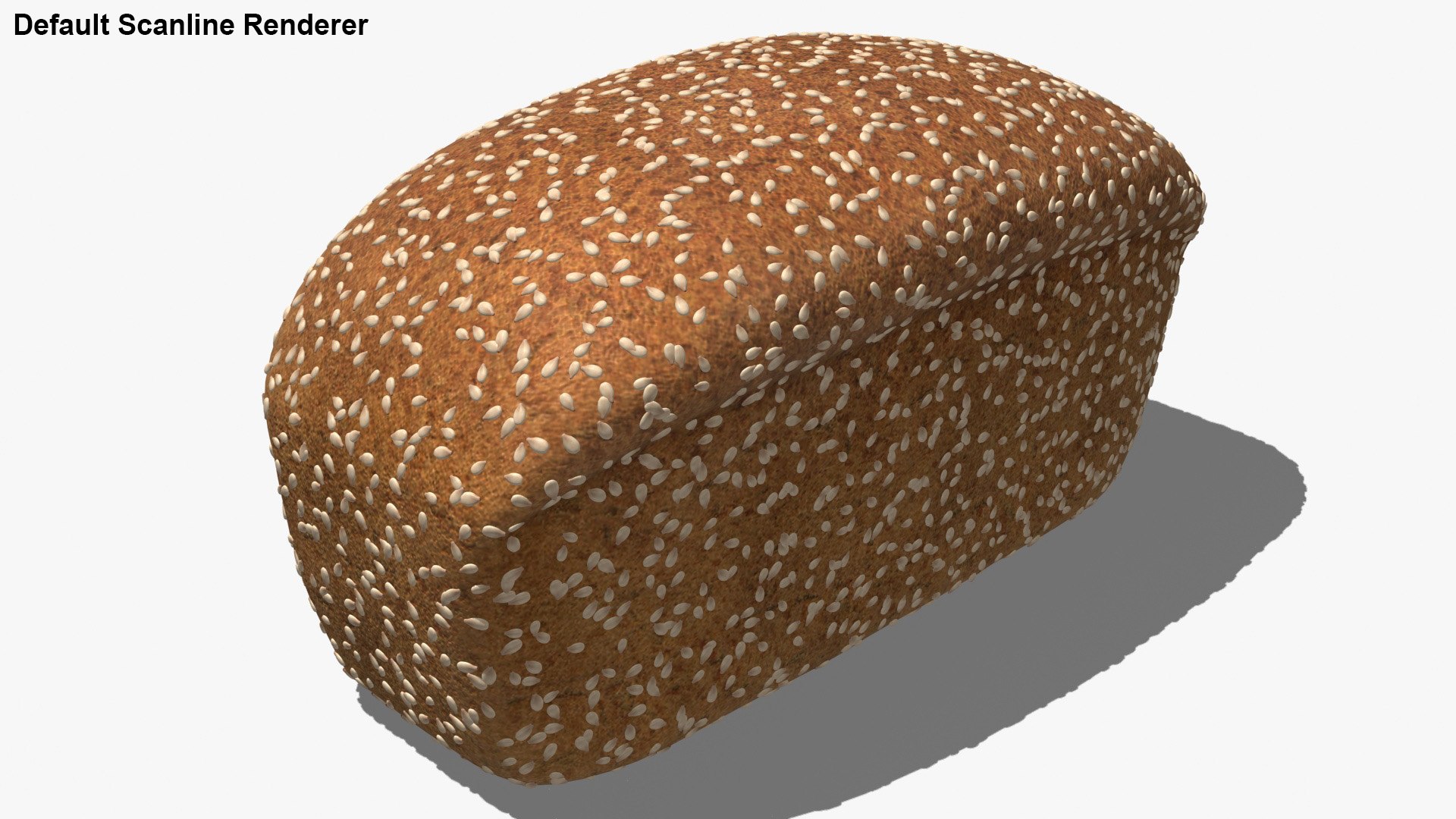 3D Realistic Sesame Bread Model - TurboSquid 1449987