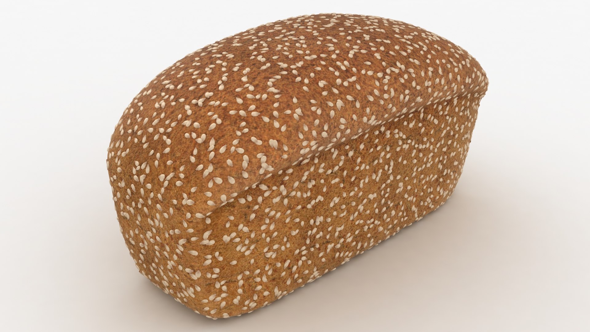 3D Realistic Sesame Bread Model - TurboSquid 1449987