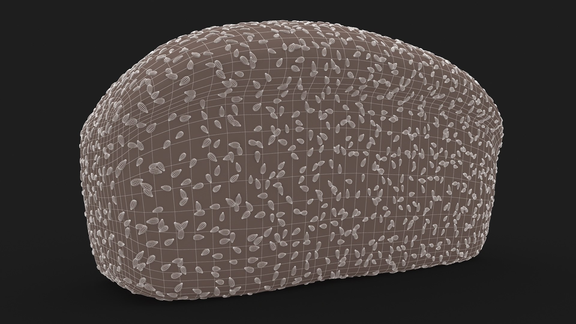3D Realistic Sesame Bread Model - TurboSquid 1449987