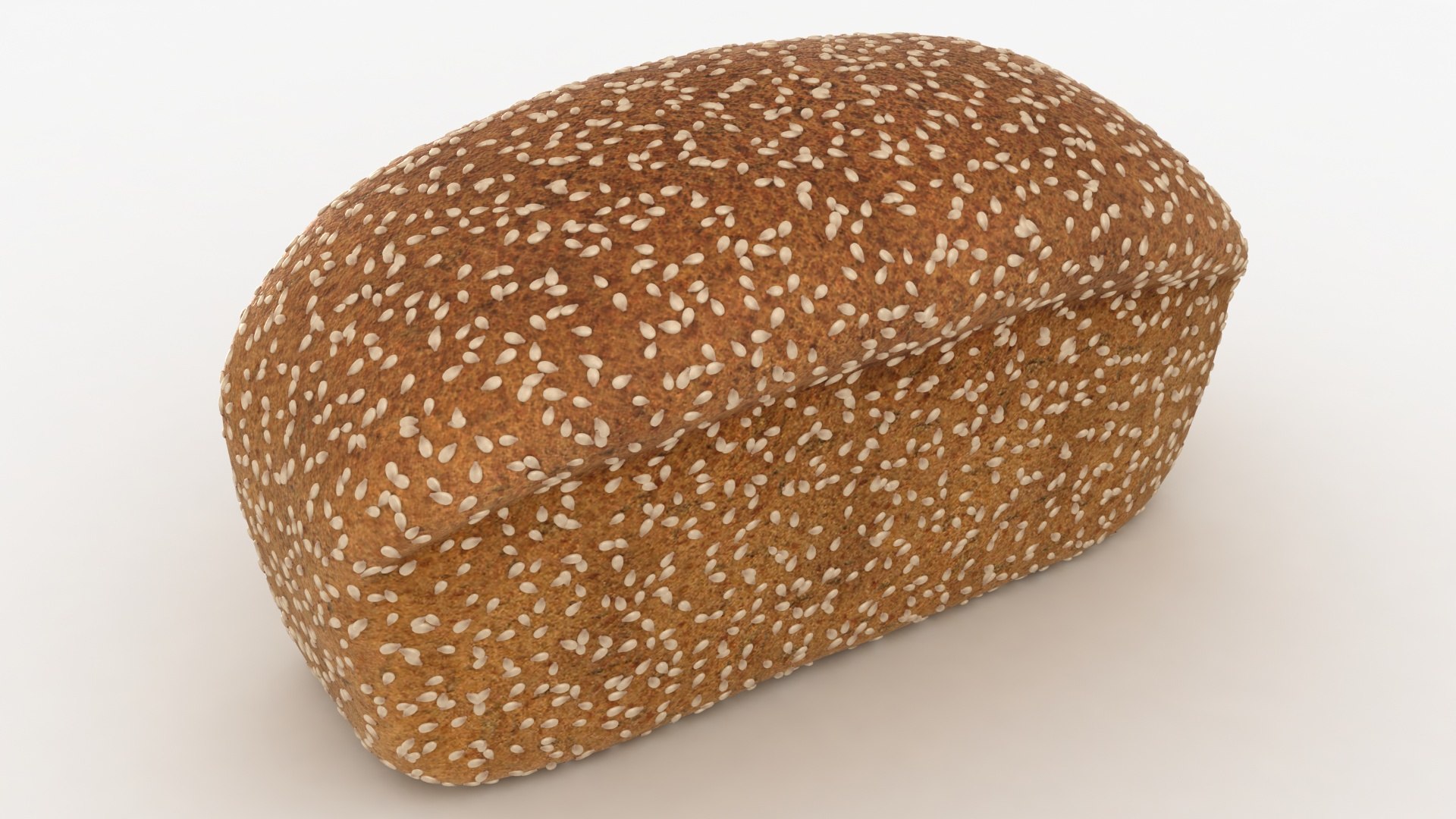 3D Realistic Sesame Bread Model - TurboSquid 1449987