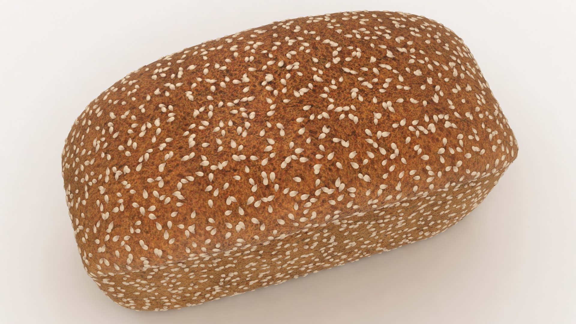 3D Realistic Sesame Bread Model - TurboSquid 1449987