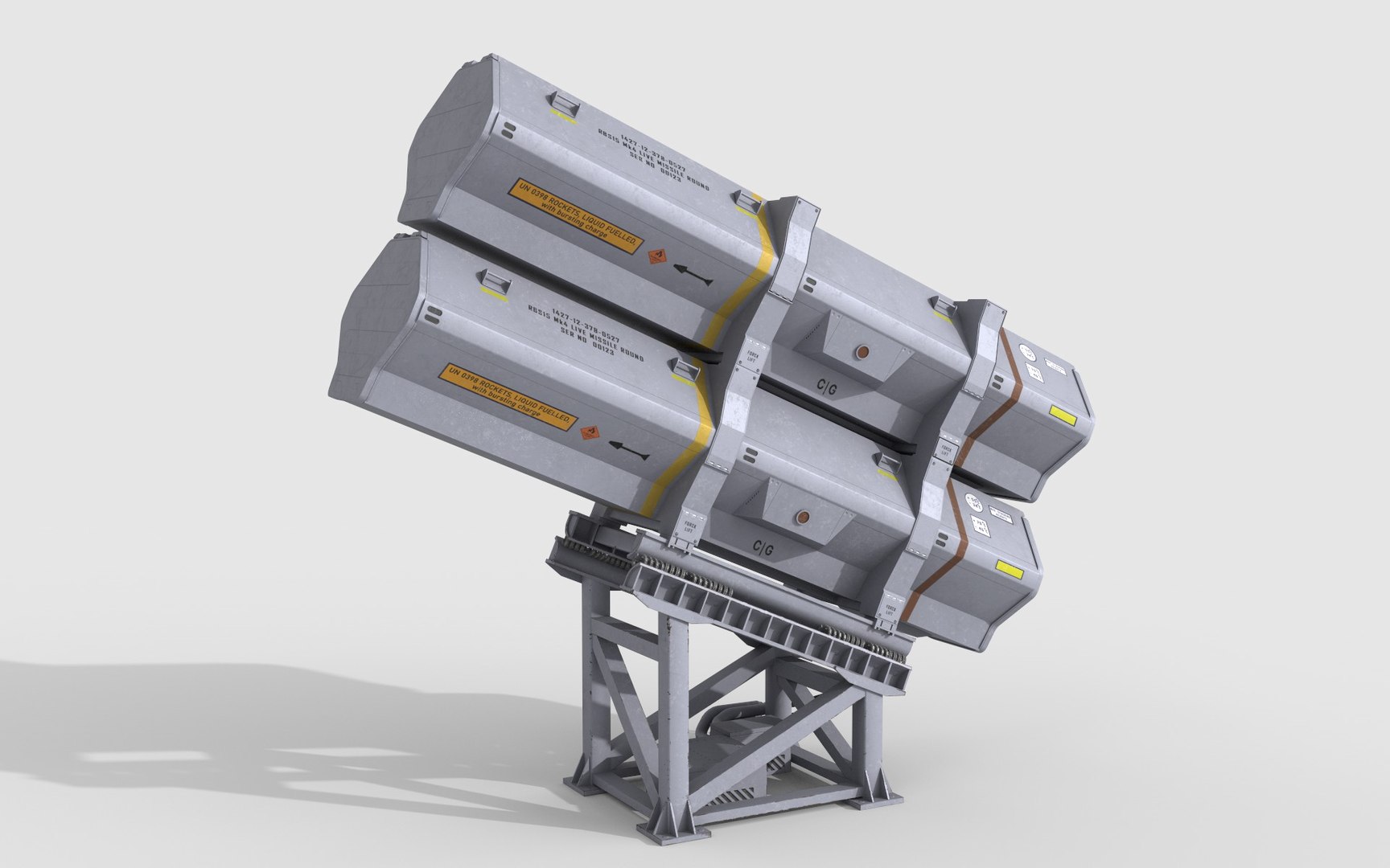 3D RBS15 Mk4 MISSSILES LAUNCHER Model - TurboSquid 2191555