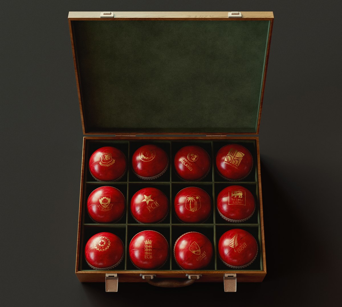 3D Red Cricket Ball Box Collection Model - TurboSquid 2091322