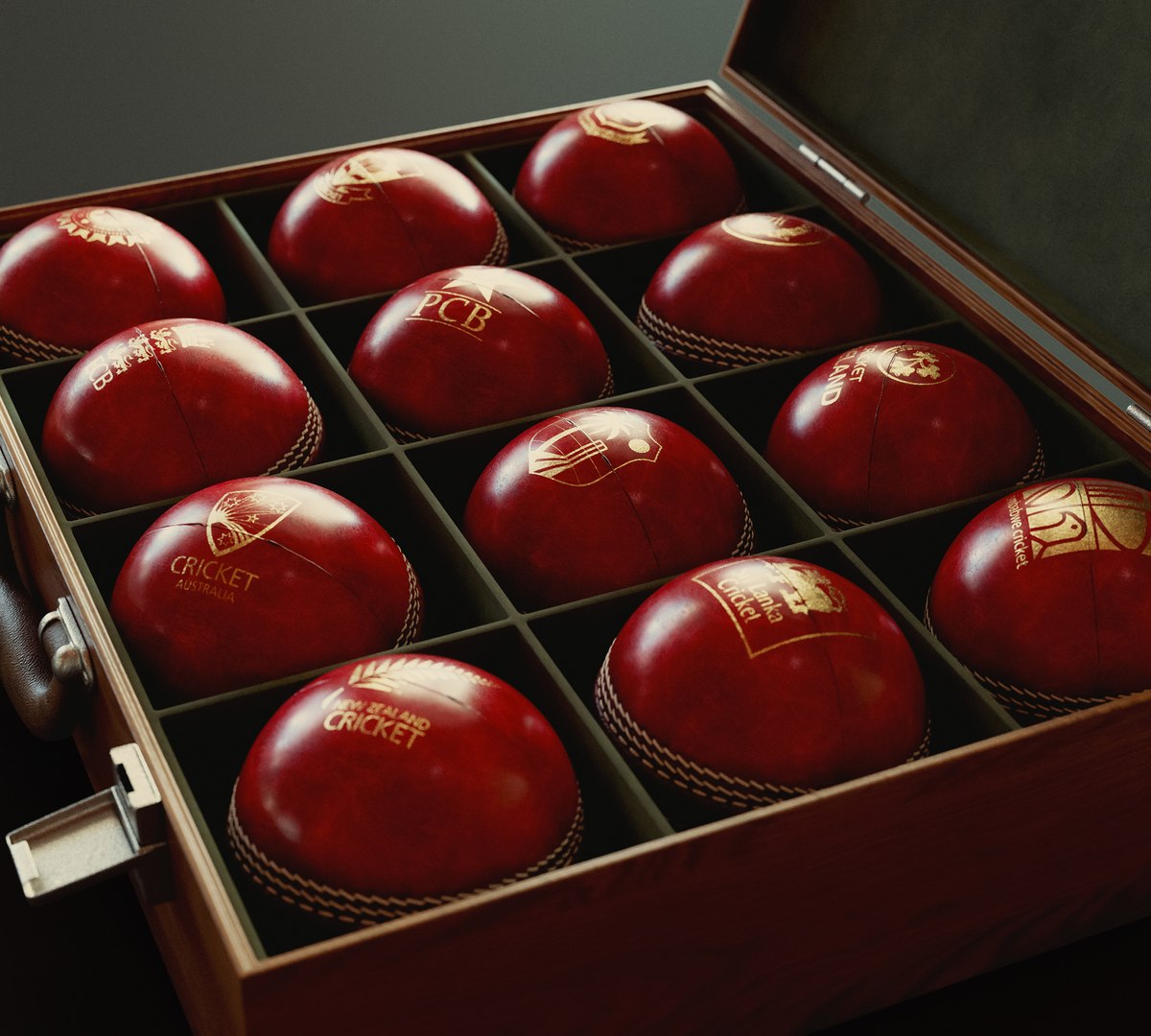 3D Red Cricket Ball Box Collection Model - TurboSquid 2091322