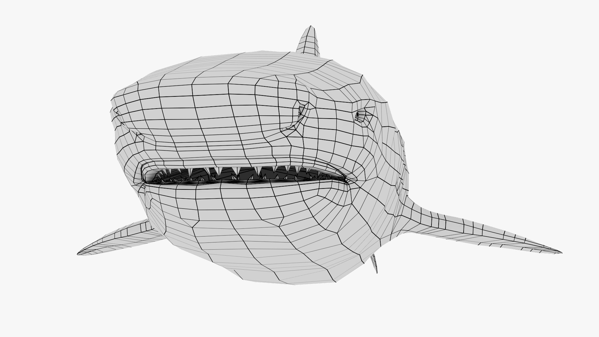 3D Bull Shark Base Mesh - TurboSquid 2152474