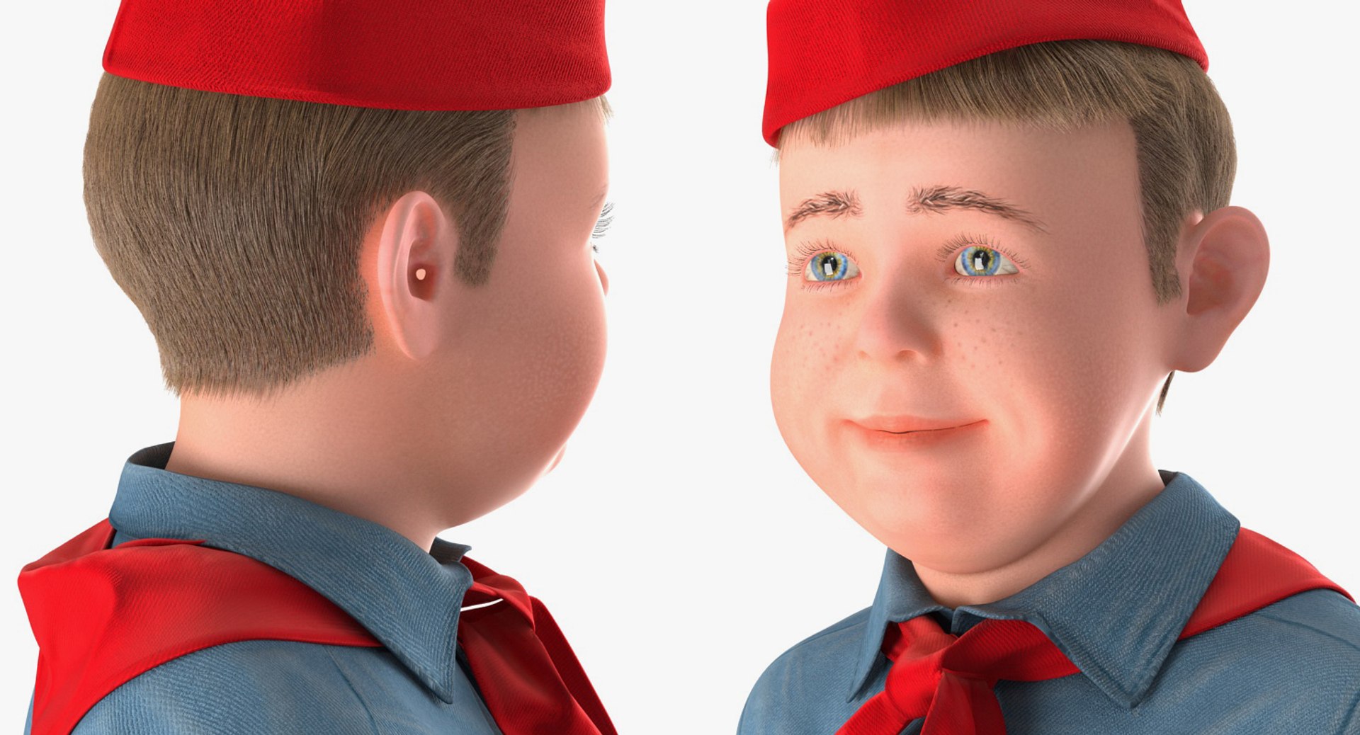 Child Boy Standing Pose 3D Model - TurboSquid 1311910