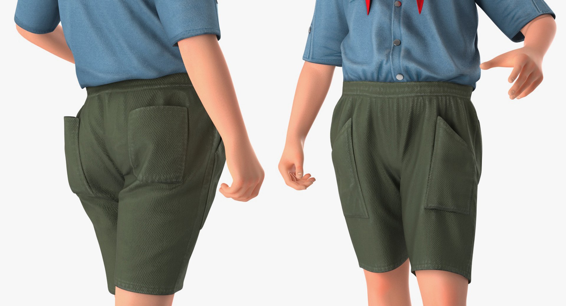 Child Boy Standing Pose 3D Model - TurboSquid 1311910