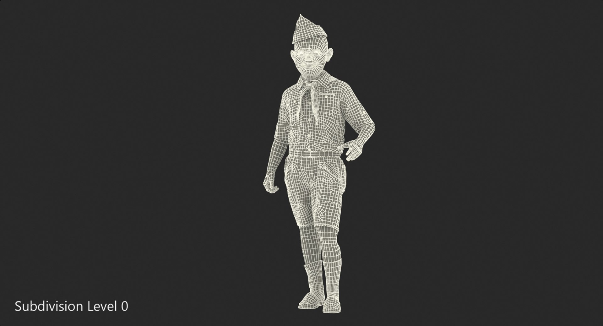 Child Boy Standing Pose 3D Model - TurboSquid 1311910