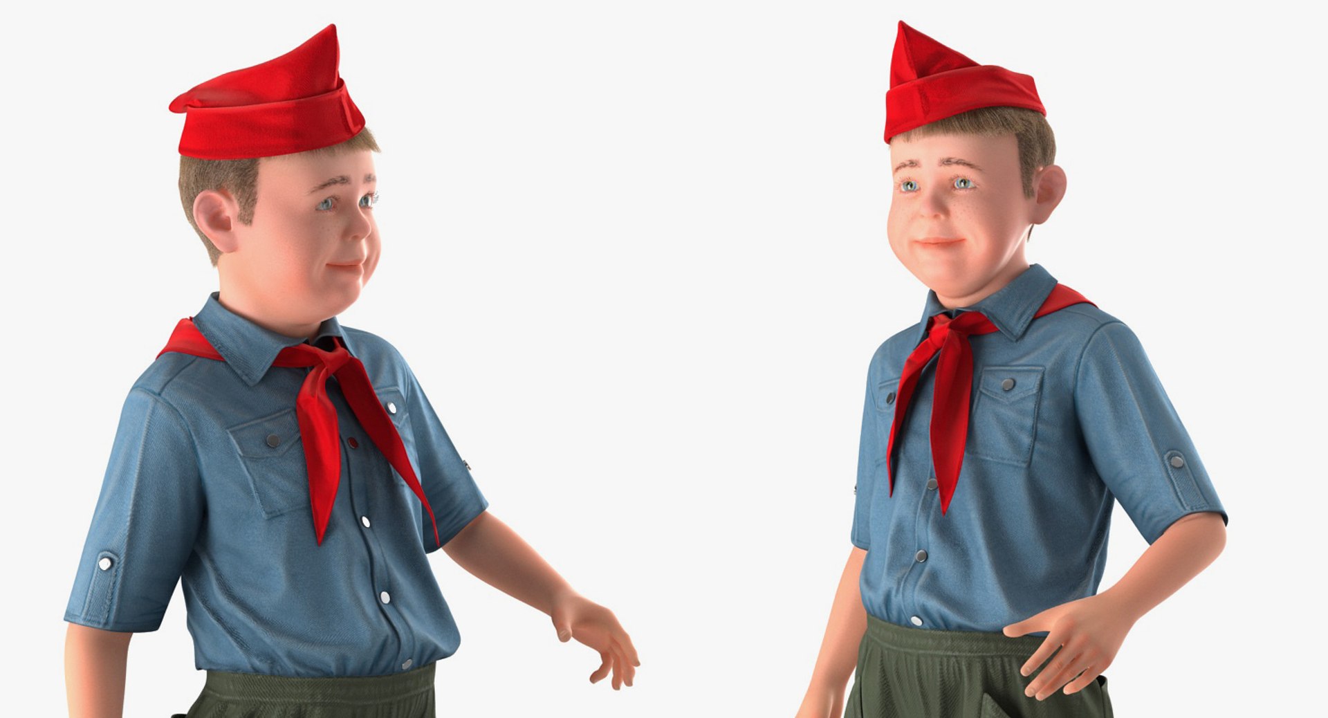 Child Boy Standing Pose 3D Model - TurboSquid 1311910