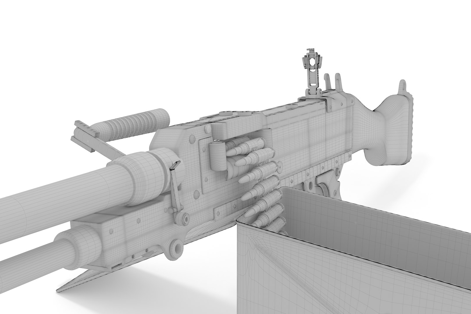 Machine Gun FNMAG Model - TurboSquid 1900018