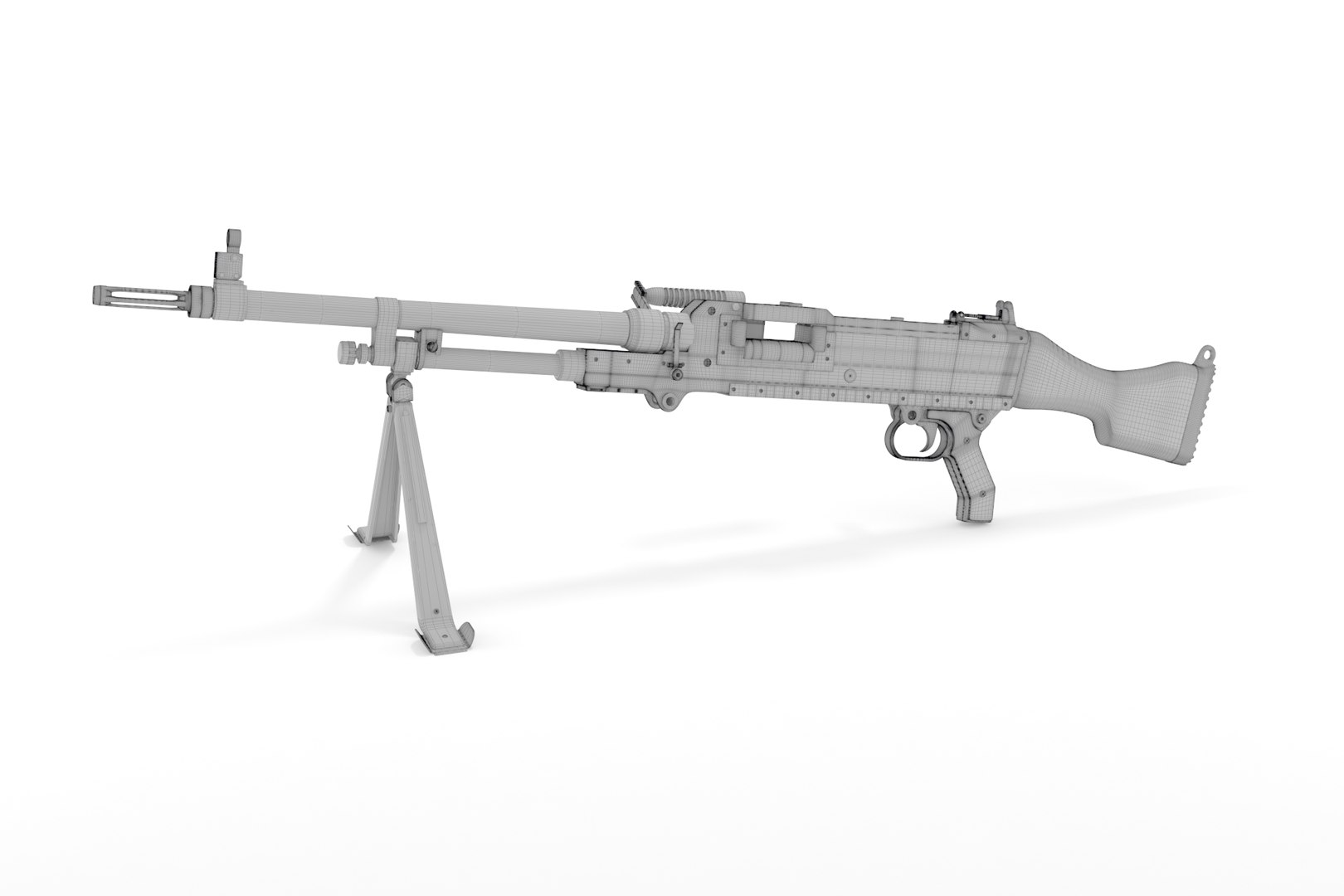 Machine Gun FNMAG Model - TurboSquid 1900018