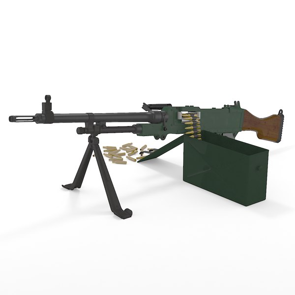 Machine gun FNMAG model - TurboSquid 1900018