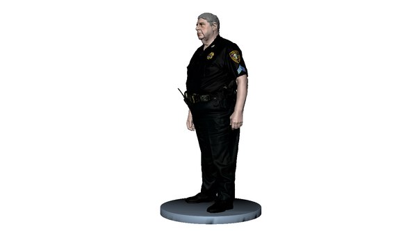 police officer 3d model