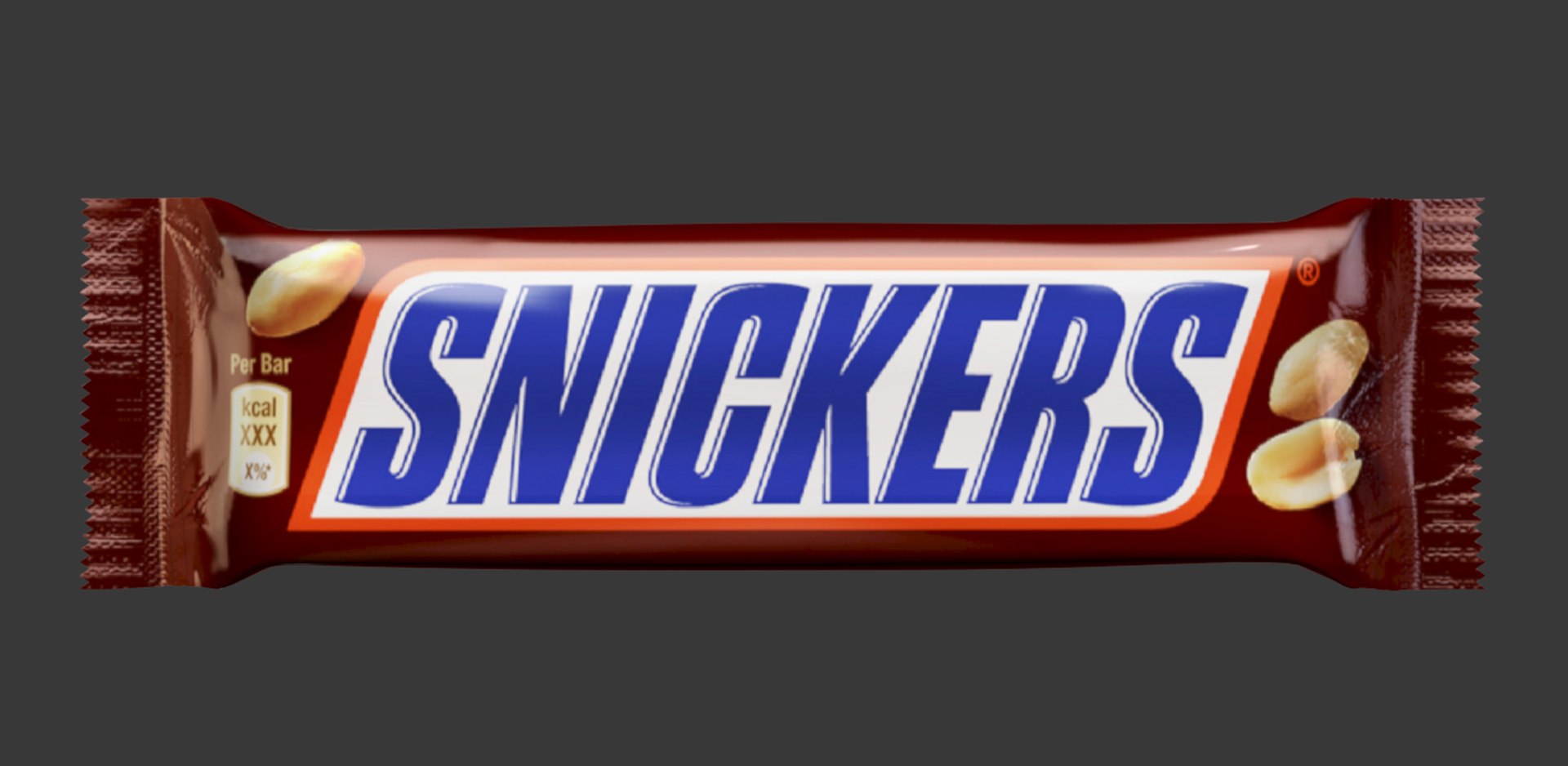 Chocolate Snickers 3d Model
