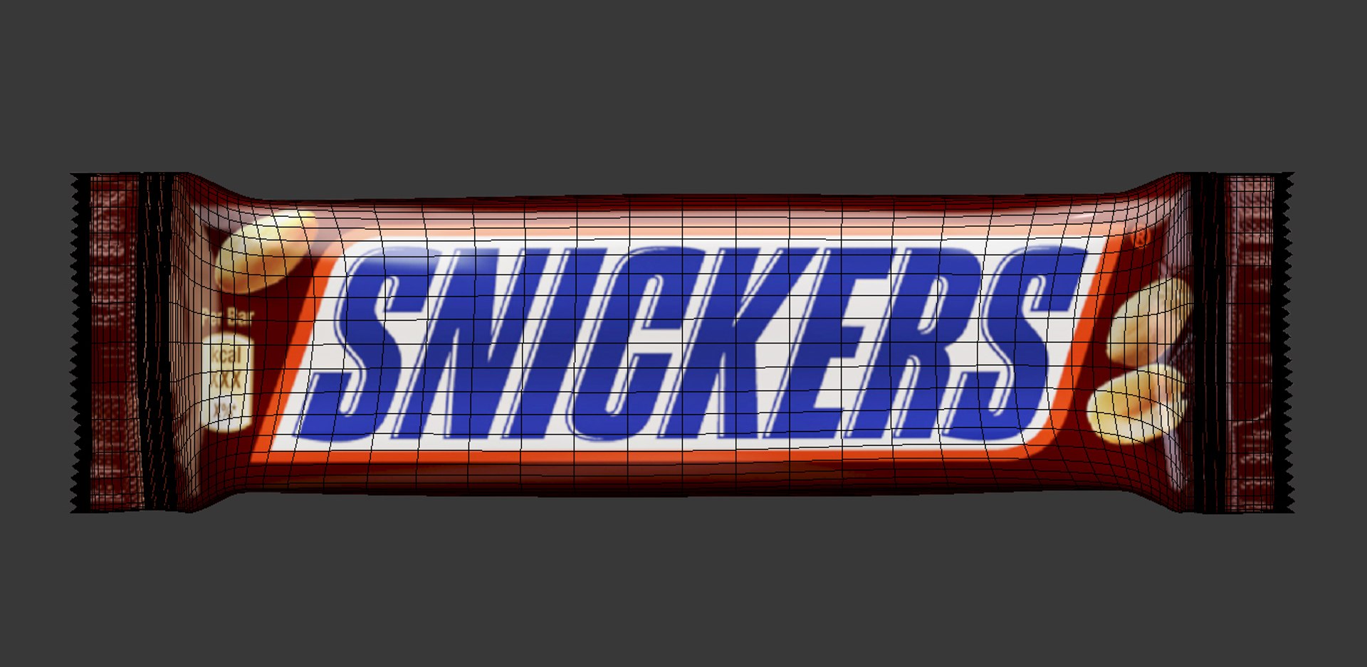 Chocolate Snickers 3d Model