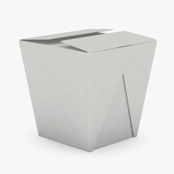 3d model asian foodboxes chopsticks