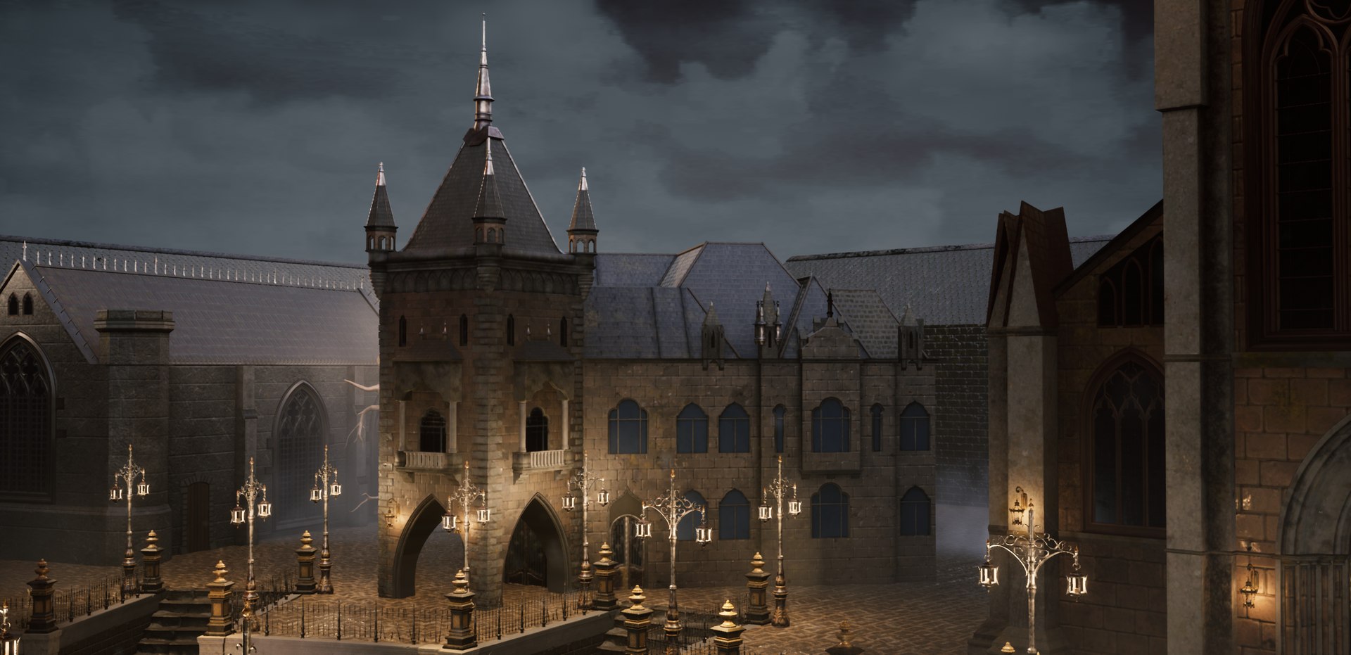 Bloodborne Style Church Buildings 3D Model - TurboSquid 1395581