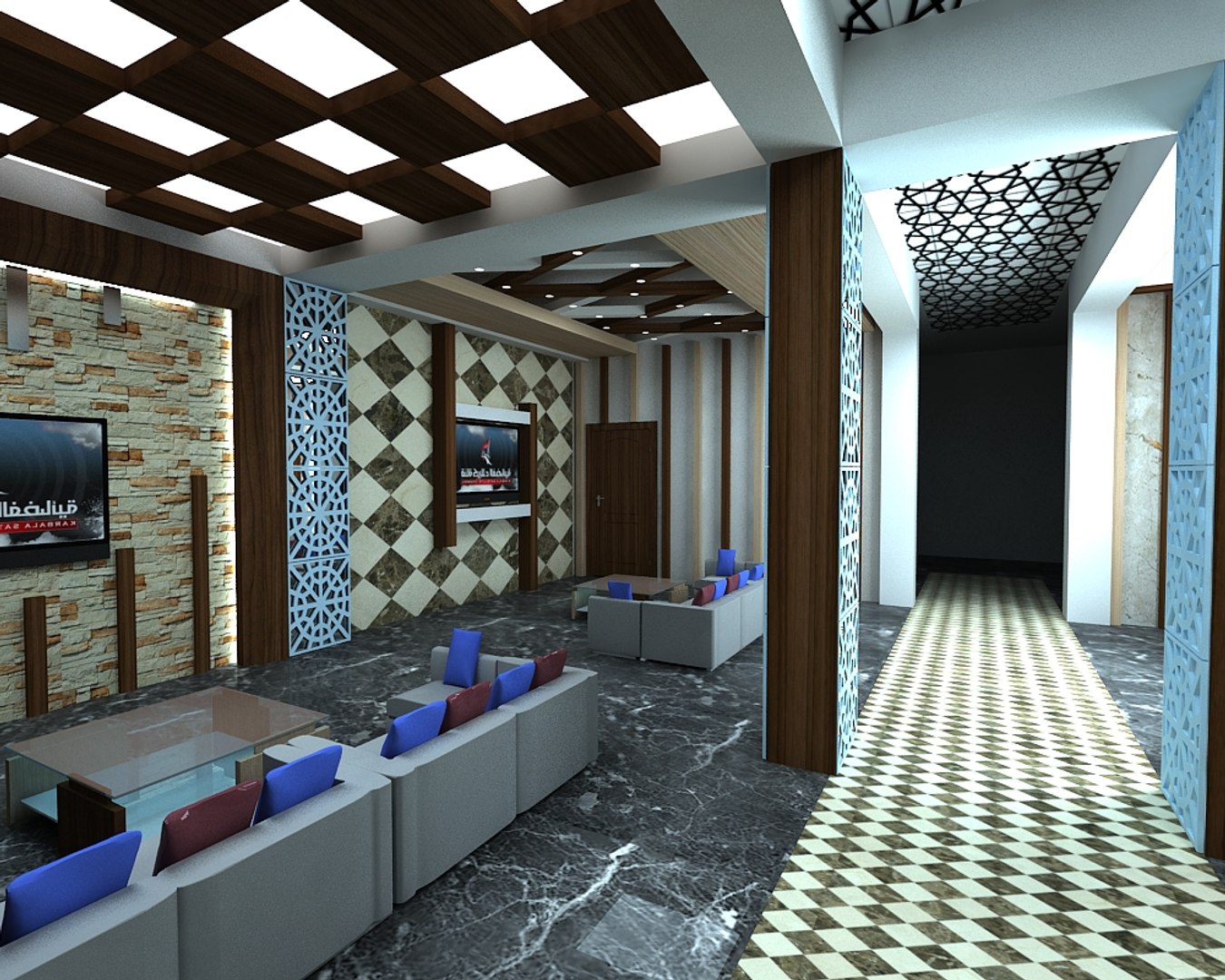 Hotel Reception 3D Model - TurboSquid 1423052
