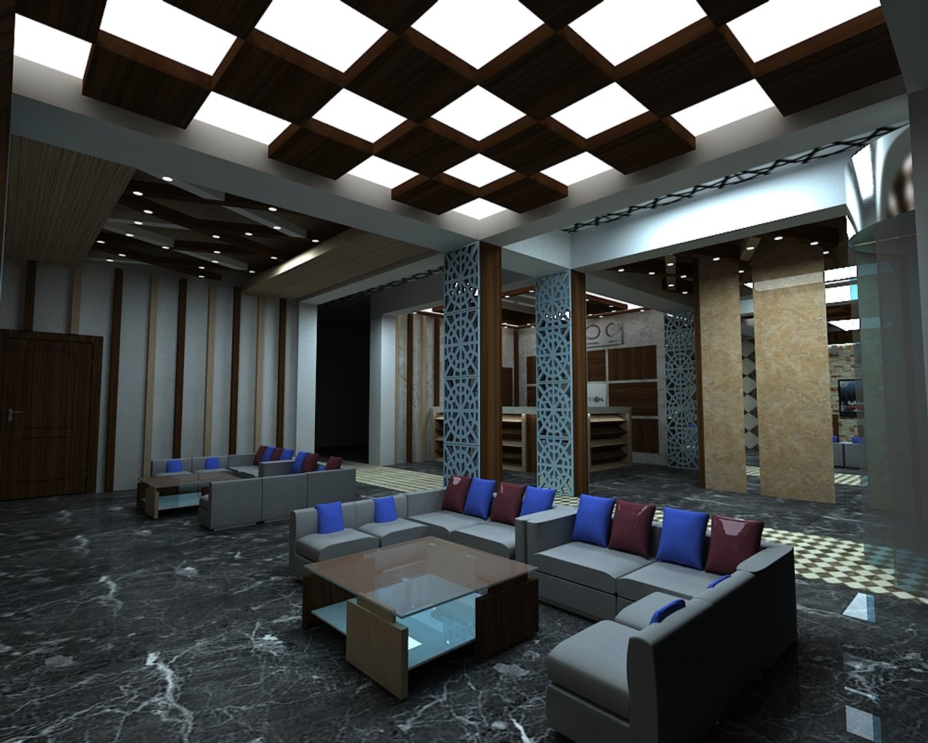 Hotel Reception 3D Model - TurboSquid 1423052