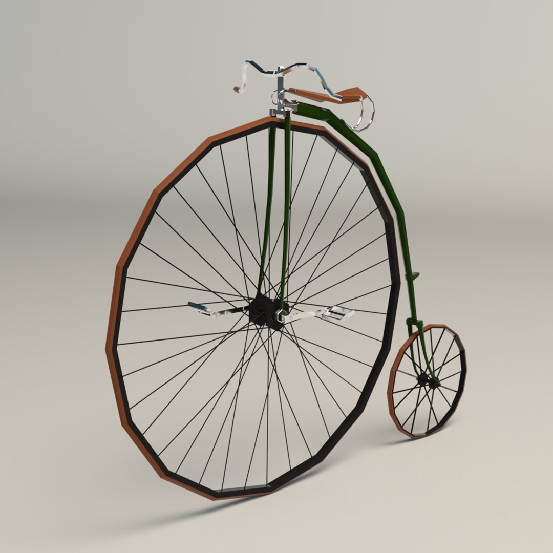 3D Model Antique Bike Bi - TurboSquid 1499609