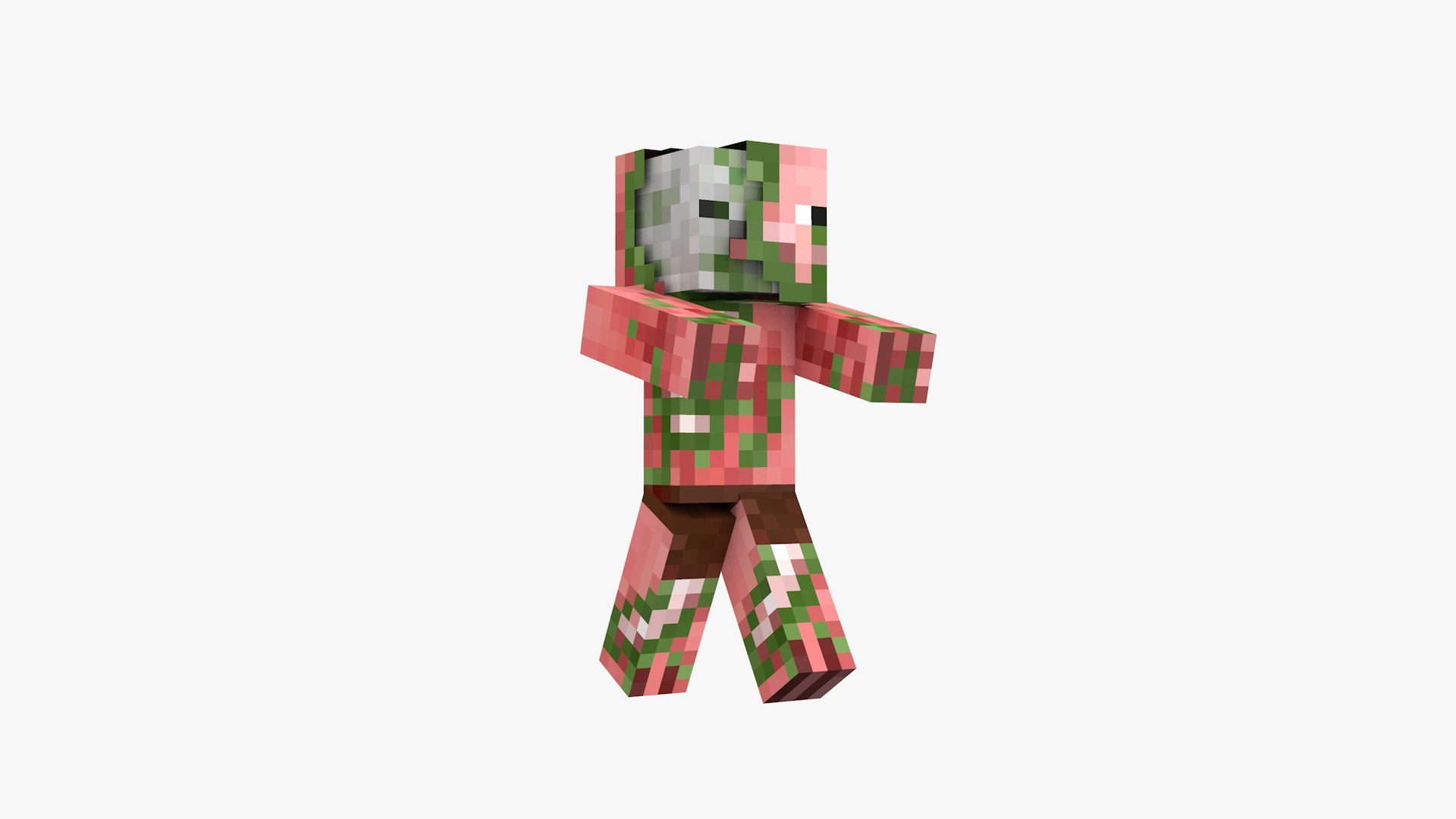 modelo 3d Piglin zombificado de Minecraft - TurboSquid 2364753