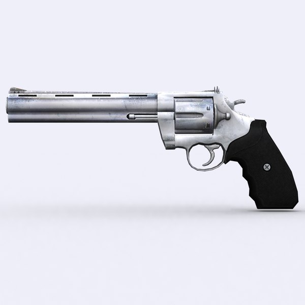 modelo 3d 3DRT - Armas de fuego modernas - Magnum Revolver - TurboSquid ...