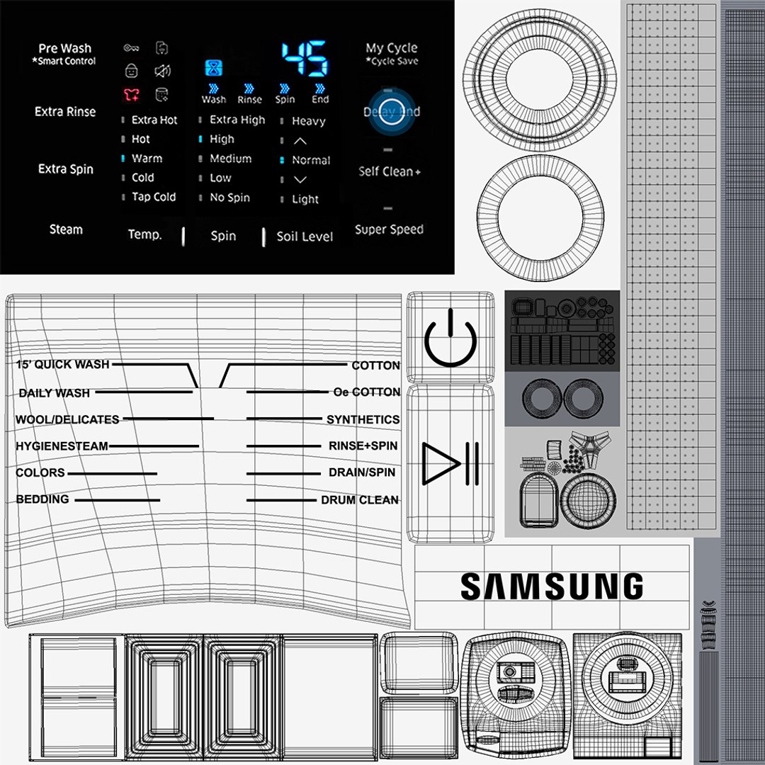 3D Washing Machine 01 model - TurboSquid 2026081