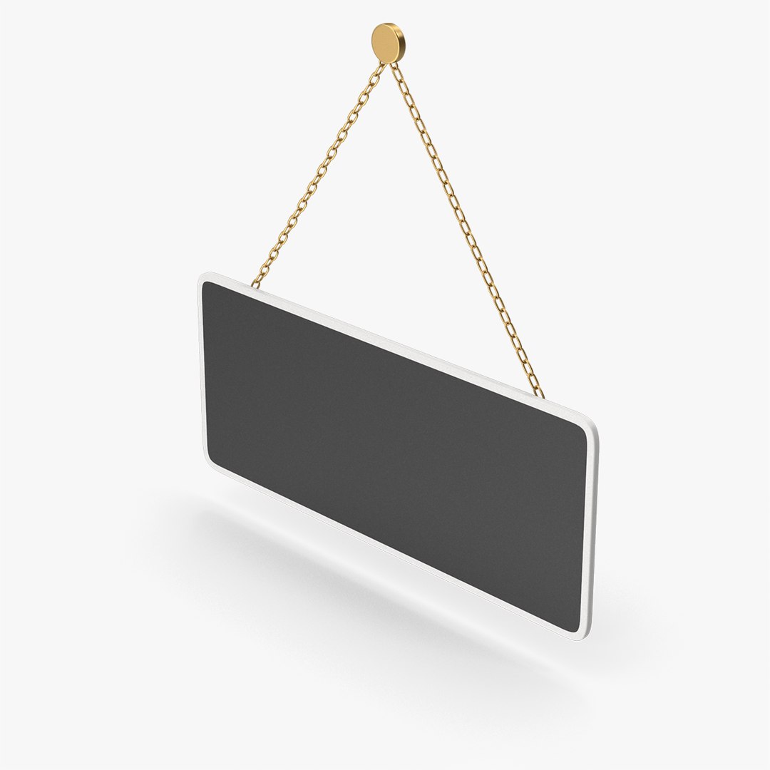 Black Hanging Sign 3D model - TurboSquid 2001595