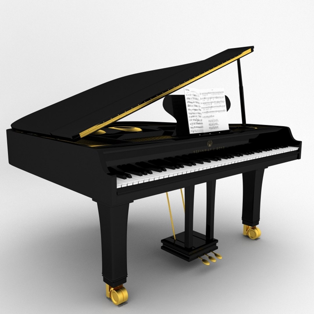 3d grand piano