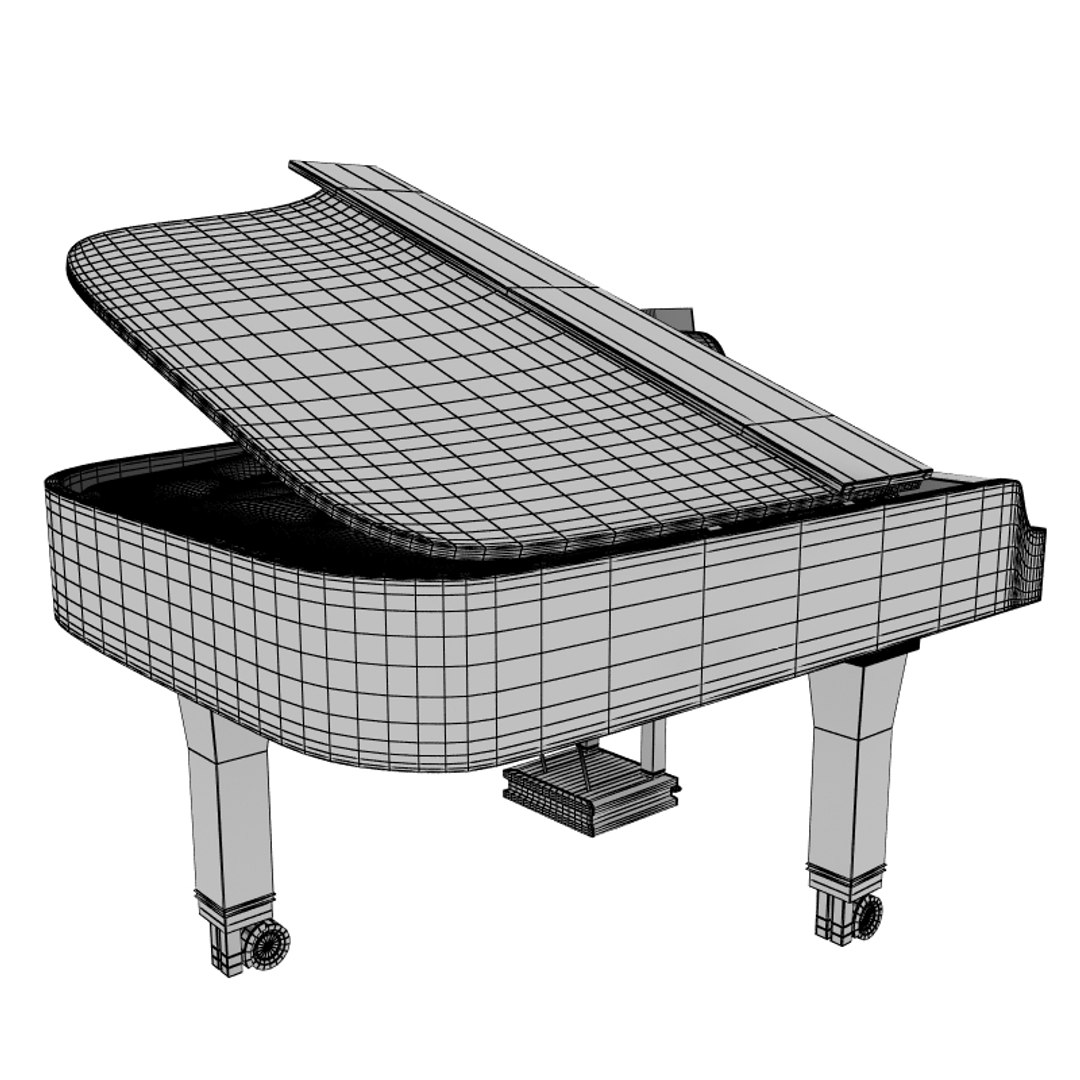 3d grand piano