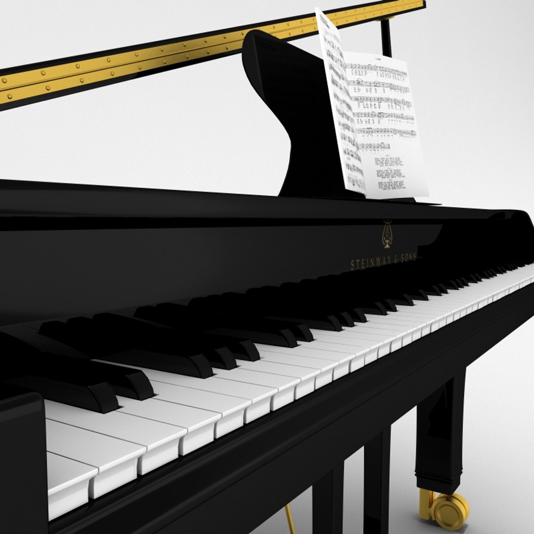 3d grand piano