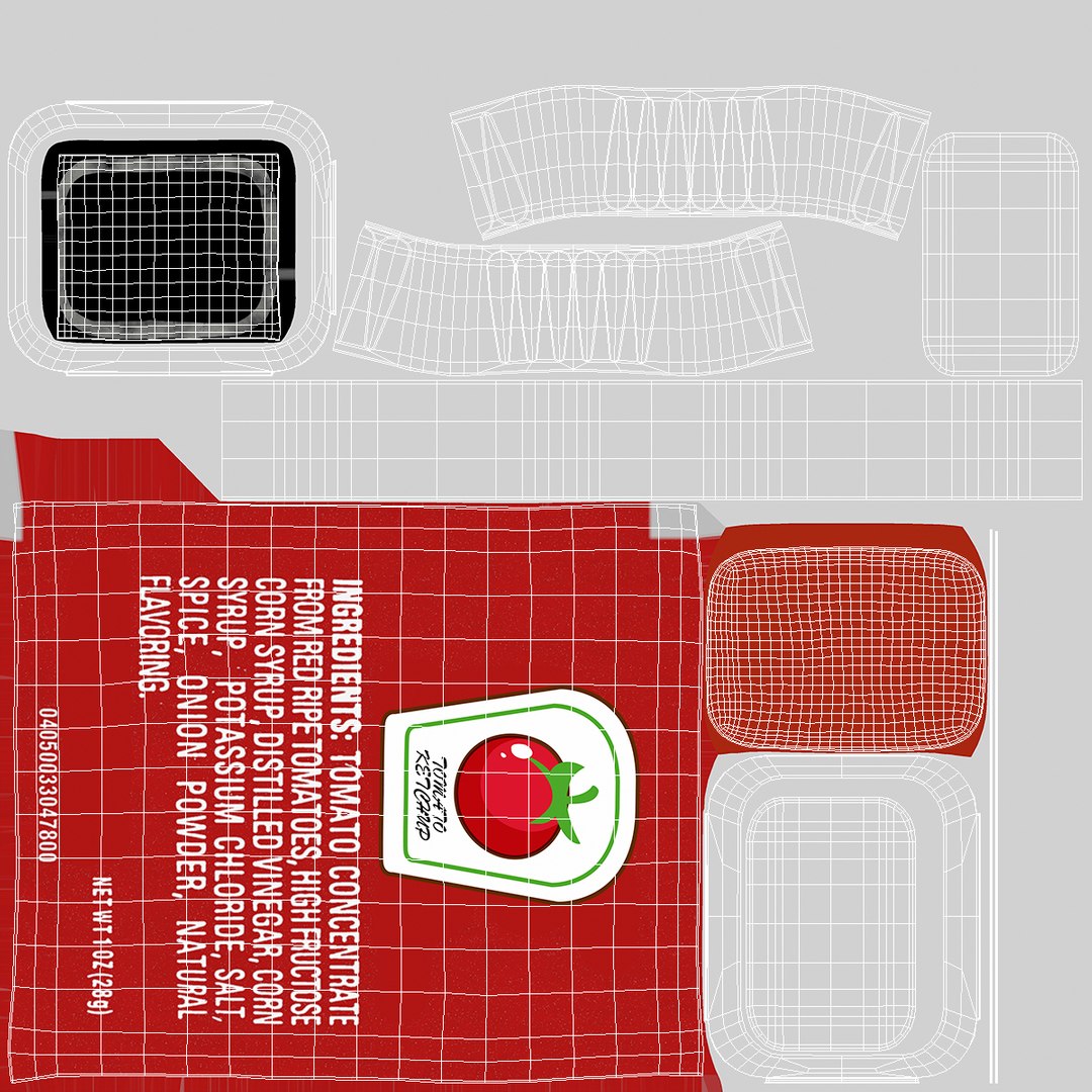 3D Tomato Ketchup Mini Sauce Pot - TurboSquid 2106021