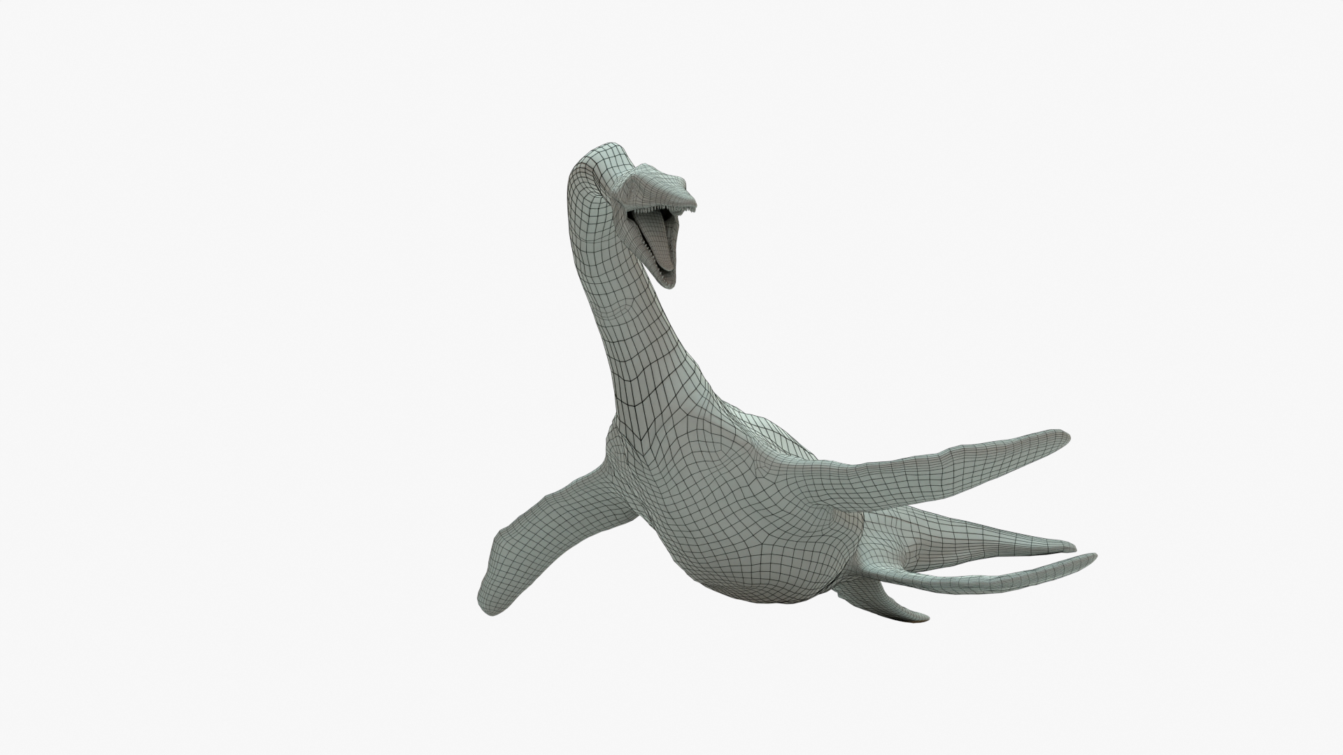 Elasmosaurus Rigged Basemesh 3D - TurboSquid 2064807