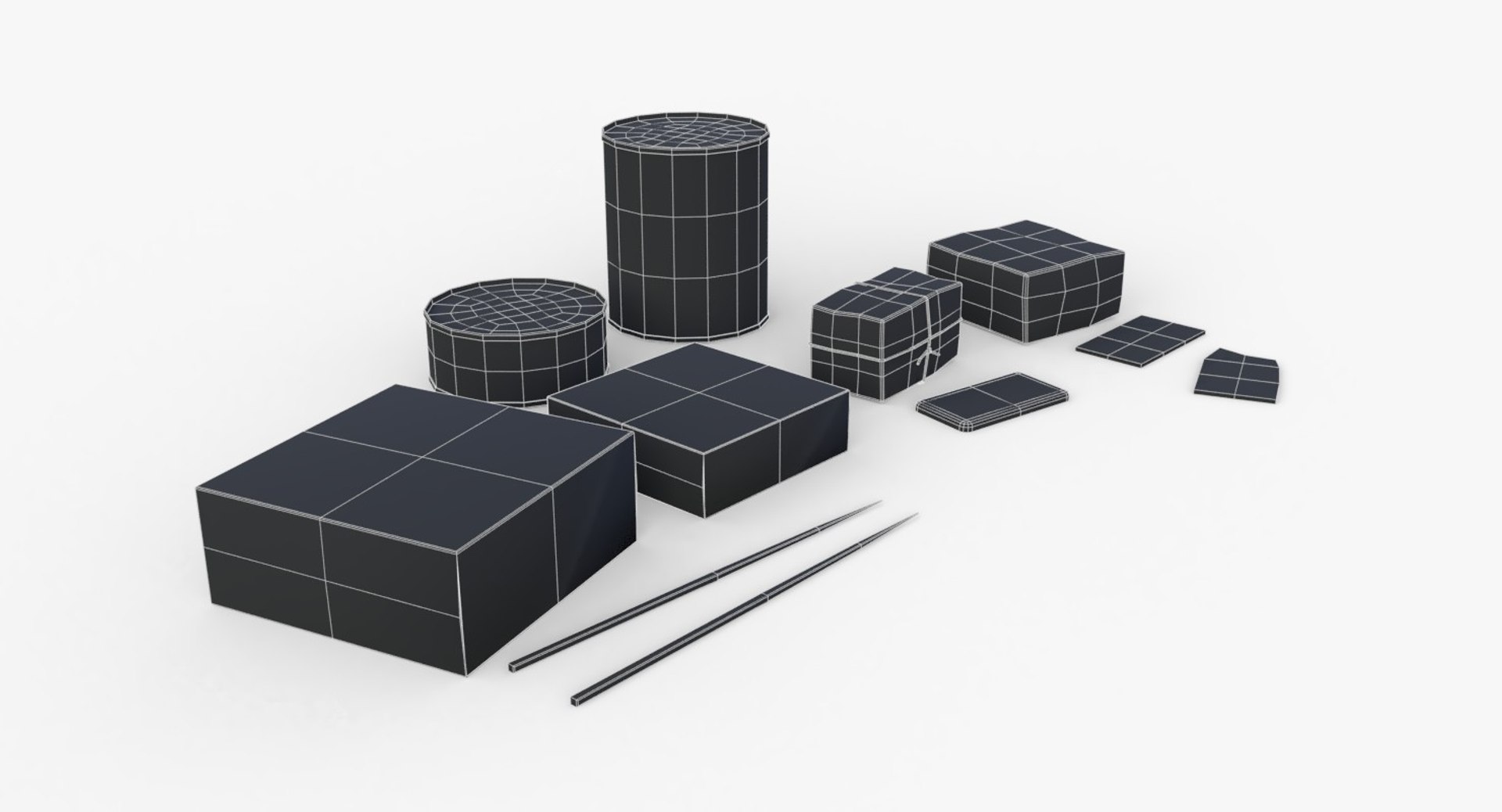 Japanes Combat Rations 3D Model - TurboSquid 1391442