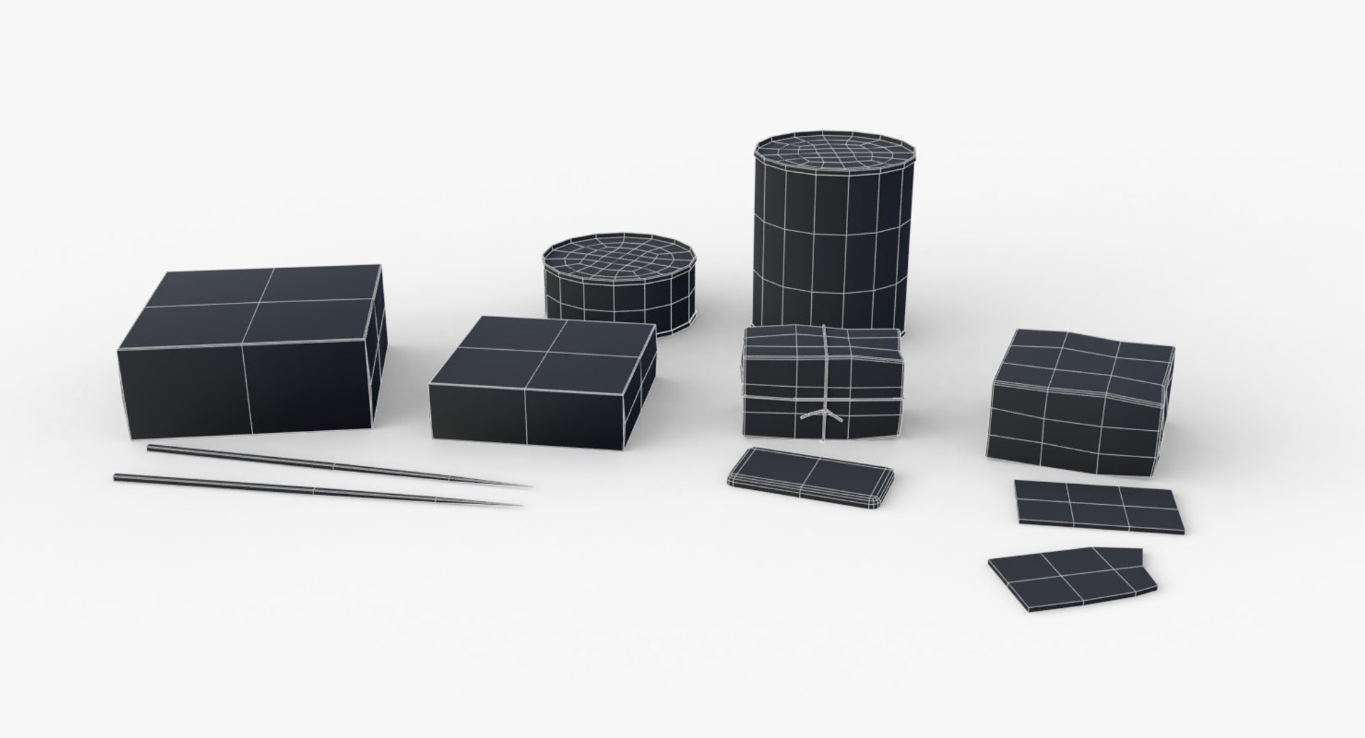 Japanes Combat Rations 3D Model - TurboSquid 1391442