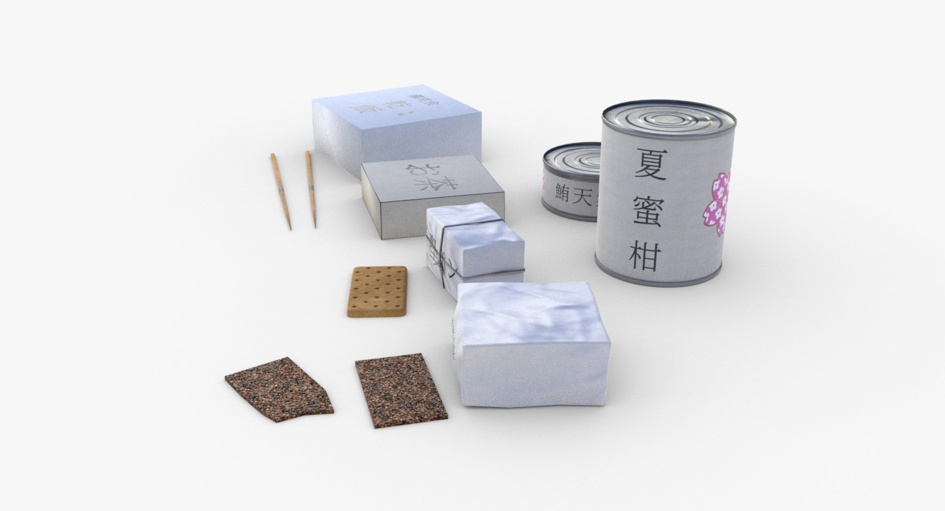 Japanes Combat Rations 3D Model - TurboSquid 1391442