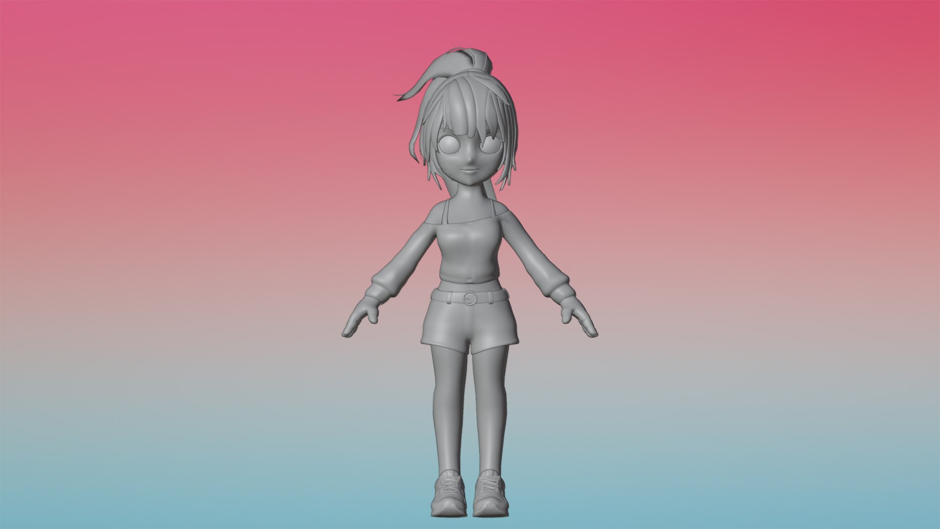 3D Model Poppy Cartoon Character - TurboSquid 2074210