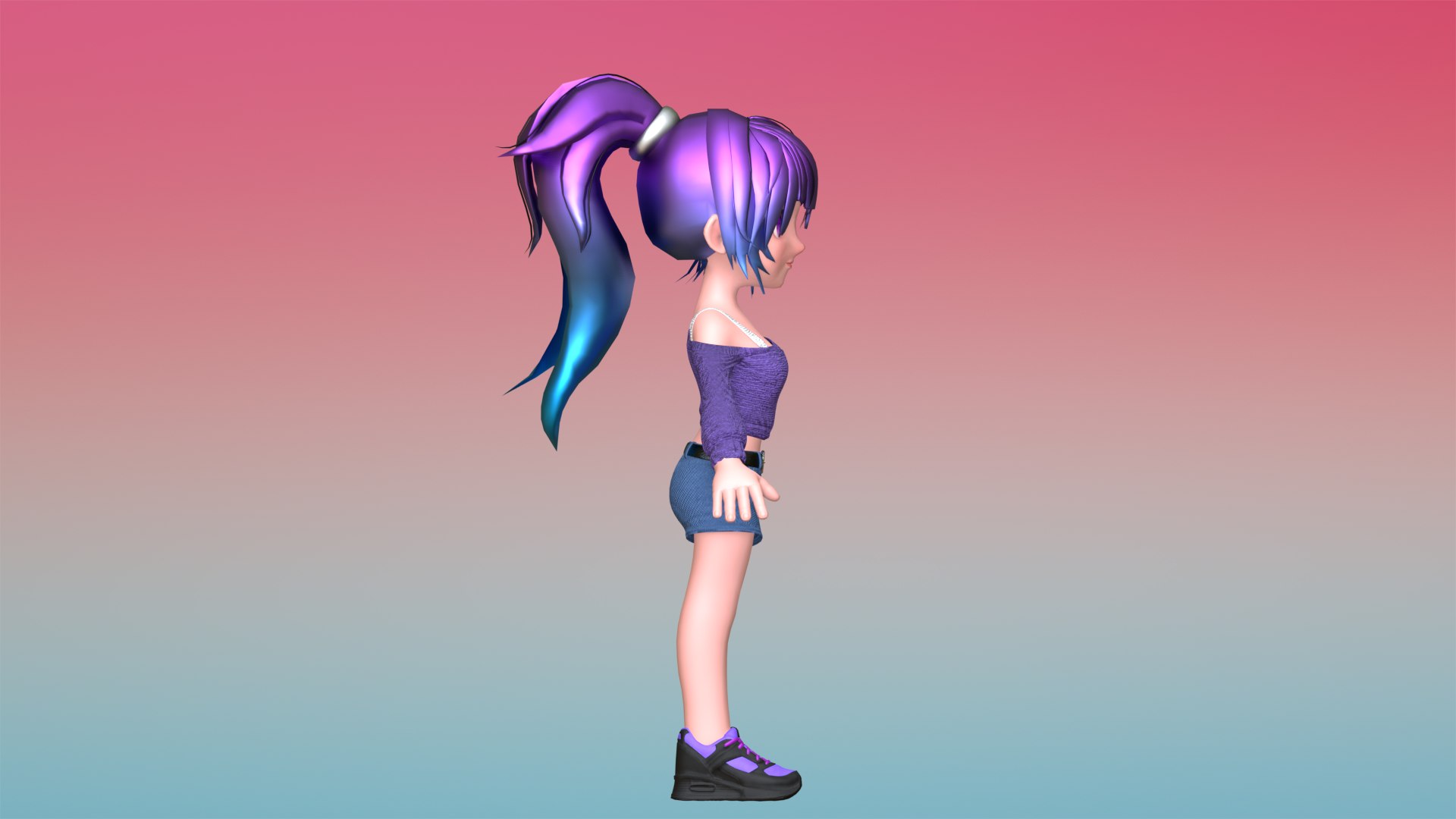 3D Model Poppy Cartoon Character - TurboSquid 2074210