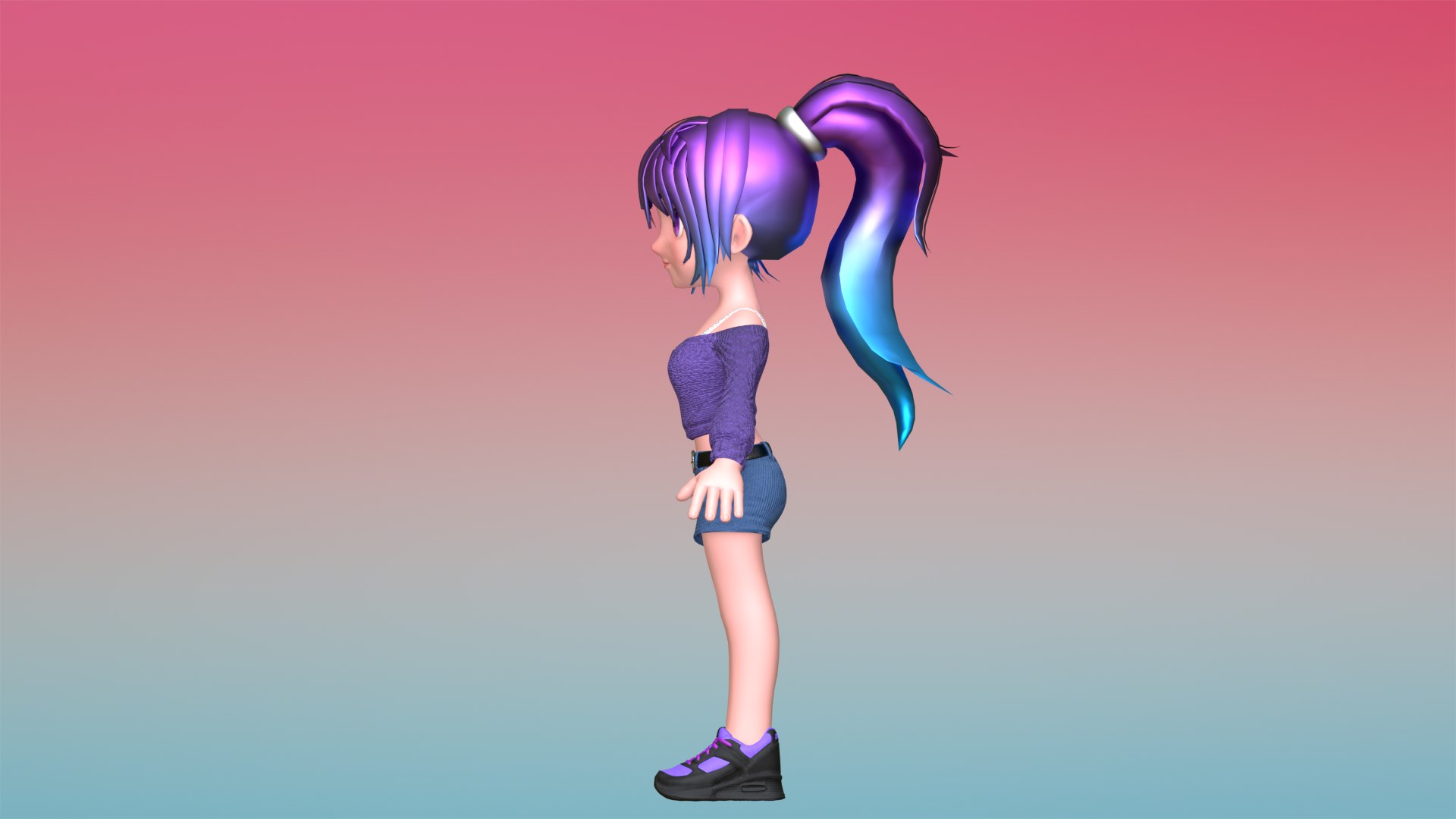 3D Model Poppy Cartoon Character - TurboSquid 2074210