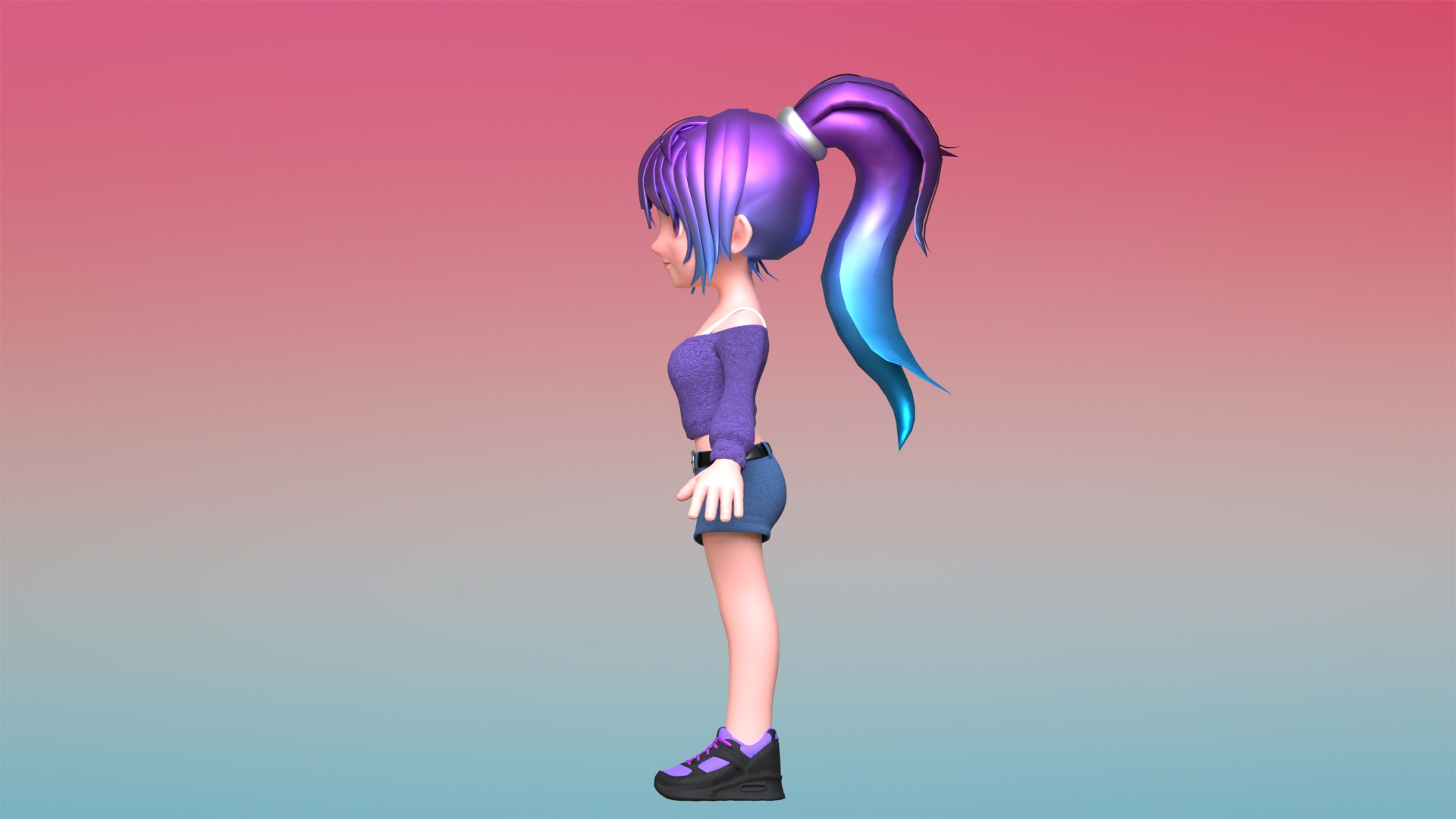 3D Model Poppy Cartoon Character - TurboSquid 2074210