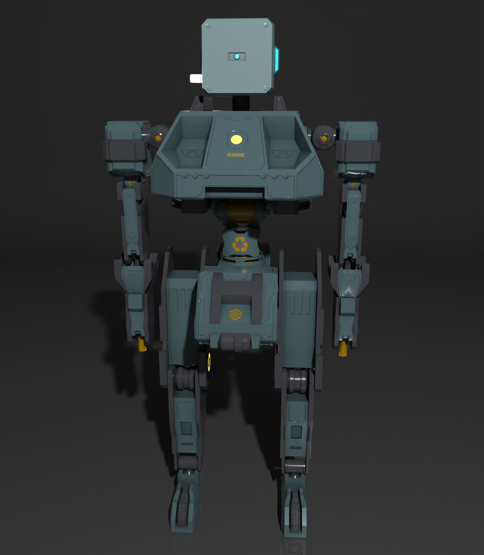 Sci-fi Humanoid Robot RH4 3D - TurboSquid 1998993