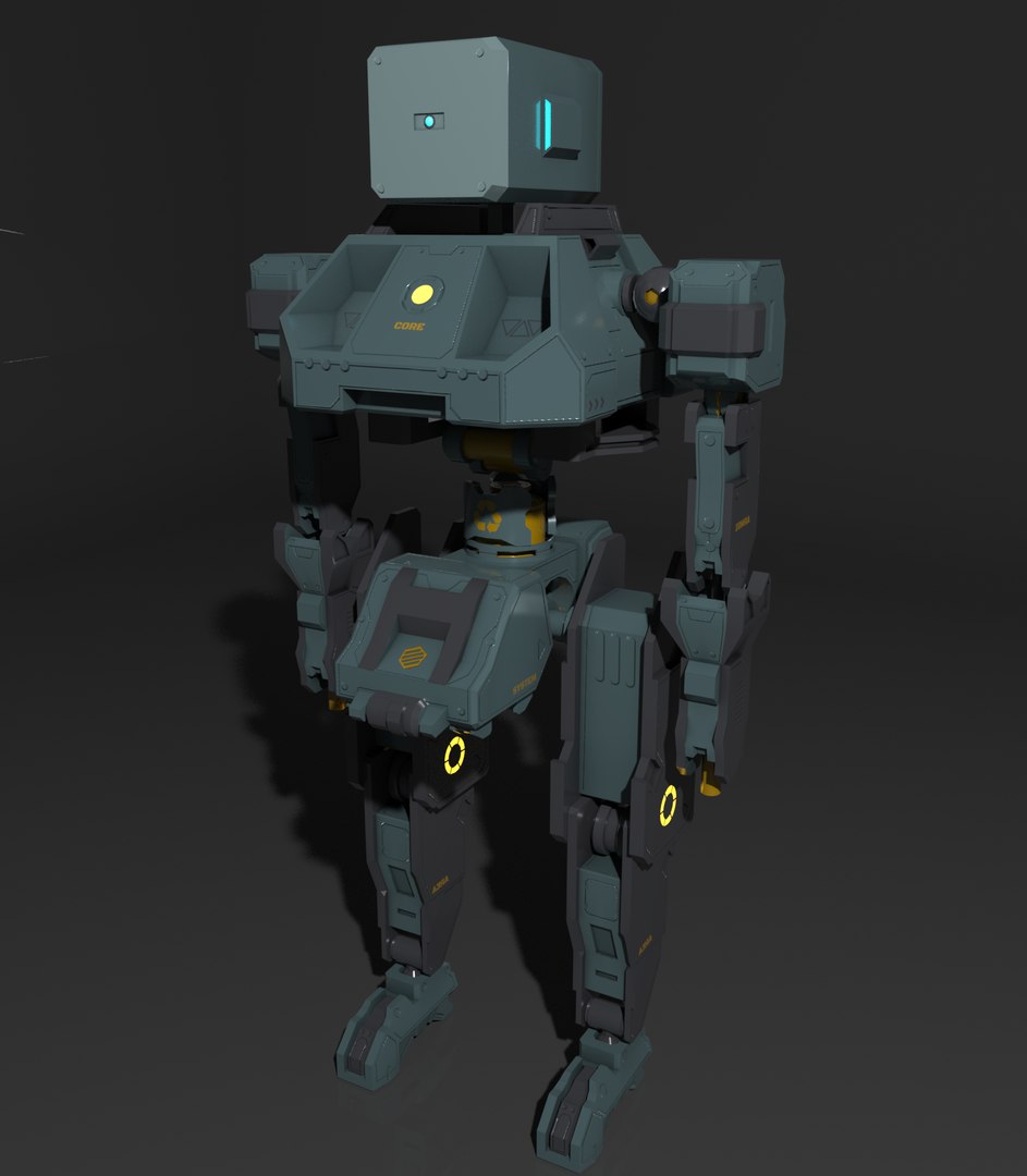 Sci-fi Humanoid Robot RH4 3D - TurboSquid 1998993