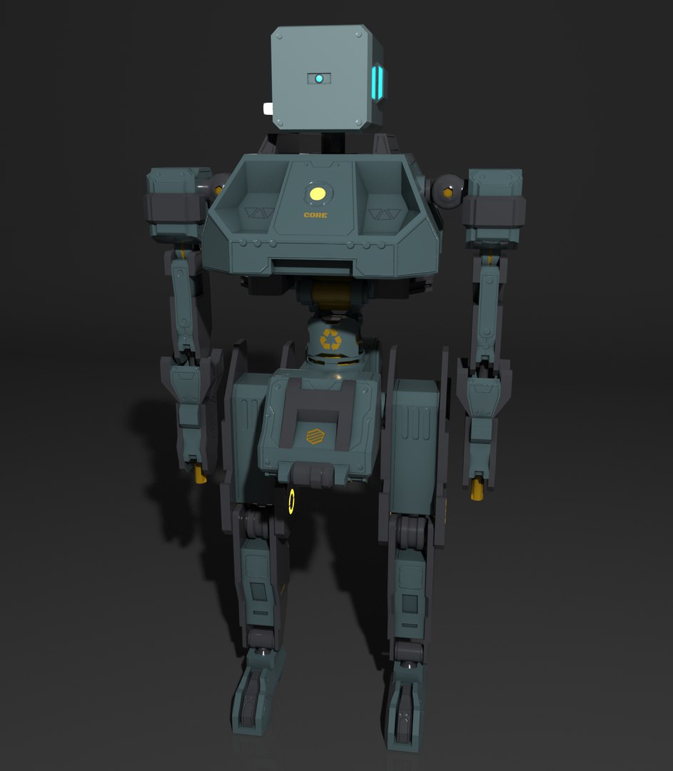 Sci-fi Humanoid Robot RH4 3D - TurboSquid 1998993