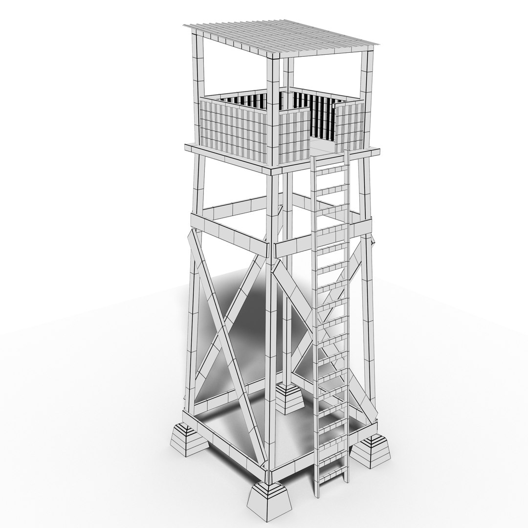 Watch Tower 3D Model - TurboSquid 2064130